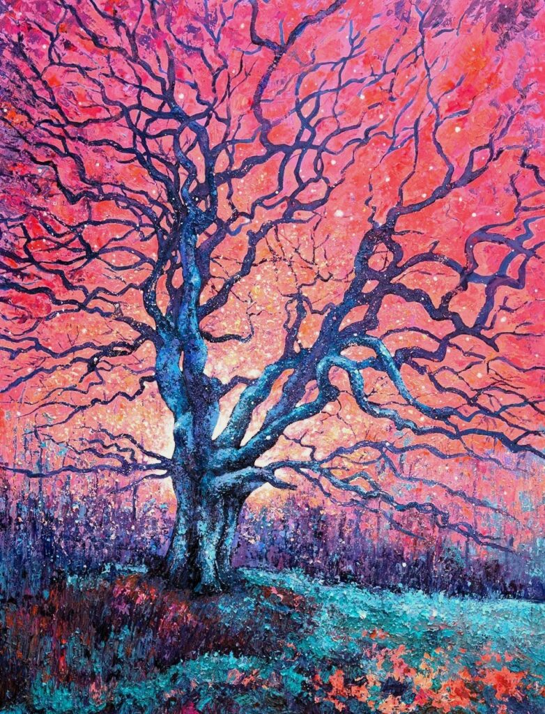 "L'arbre qui parlait aux étoiles" Le gros chêne de Domfessel 116 x 89 ...